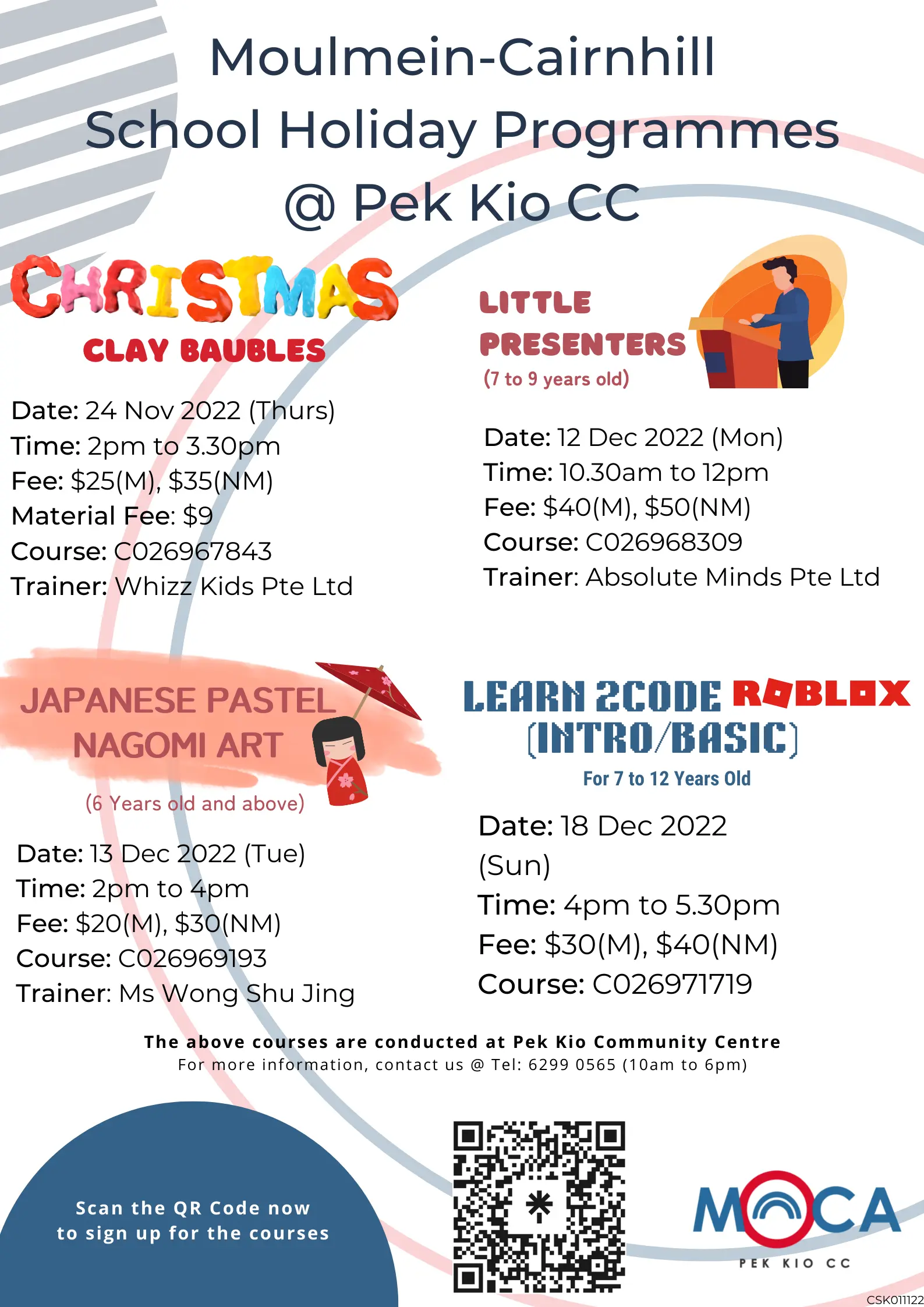 MoCa School Holiday Programmes